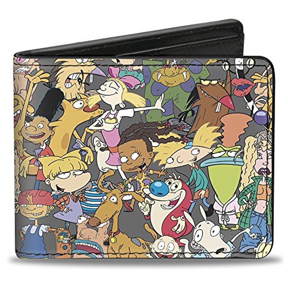 Nickelodeon Wallet, Bifold, Nick 90s Rewind Mutli Character Mash Up ...