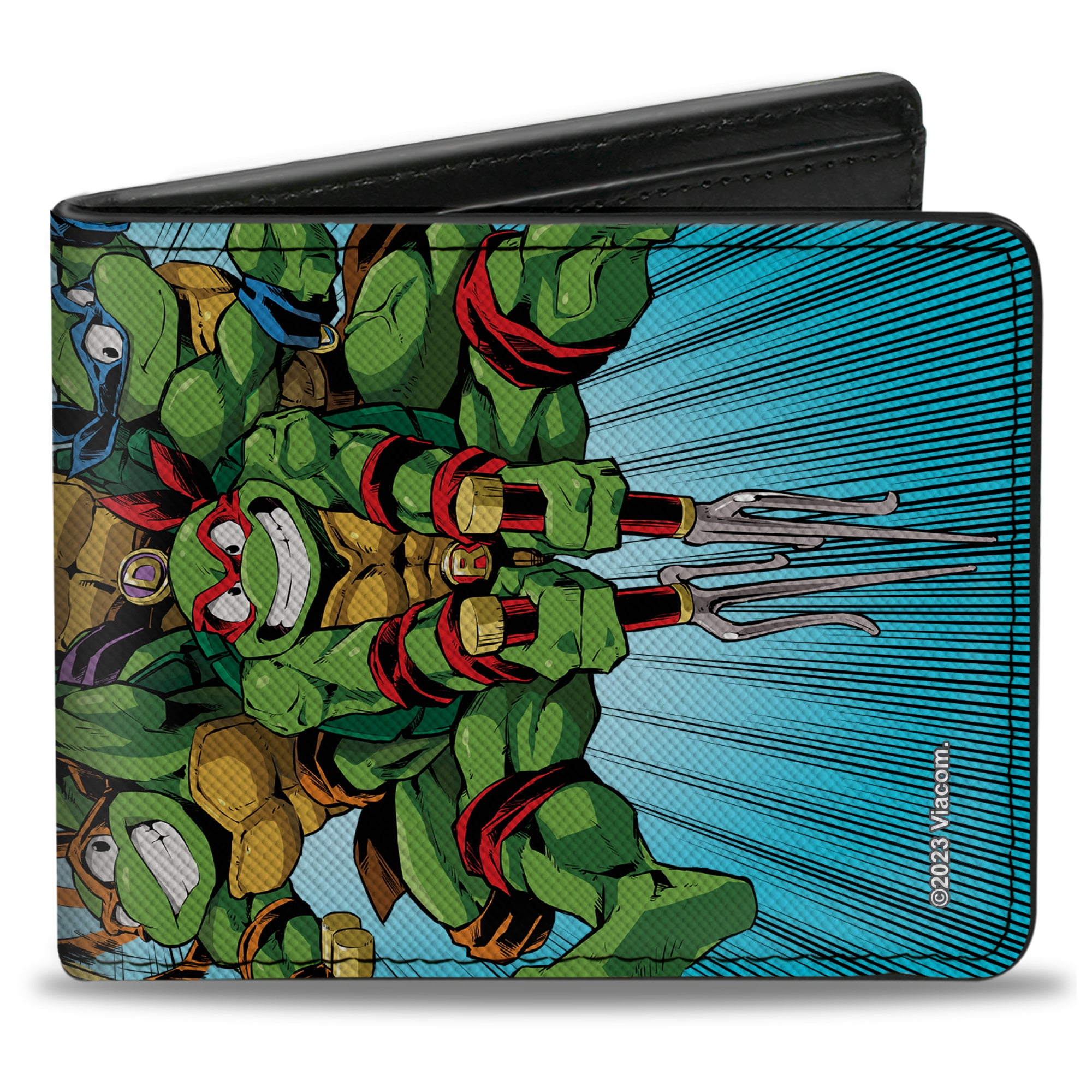 Nickelodeon Wallet, Bifold, Ninja Turtles Turtle Power Group Pose Rays ...