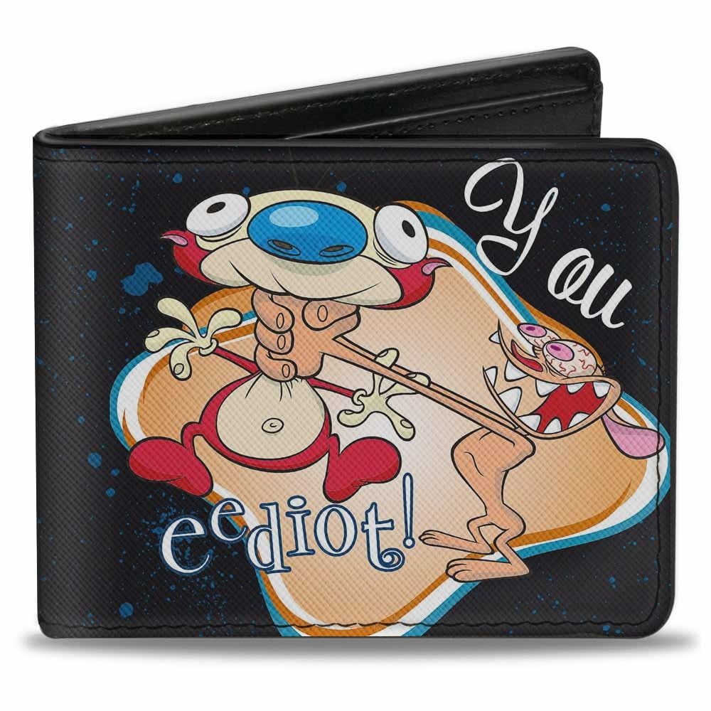 Nickelodeon Wallet, Bifold, Ren Choking Stimpy You Eediot, Vegan ...
