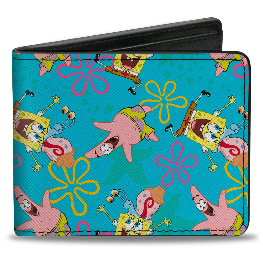 Nickelodeon Wallet, Bifold, SpongeBob Patrick and Gary Joy Poses and ...