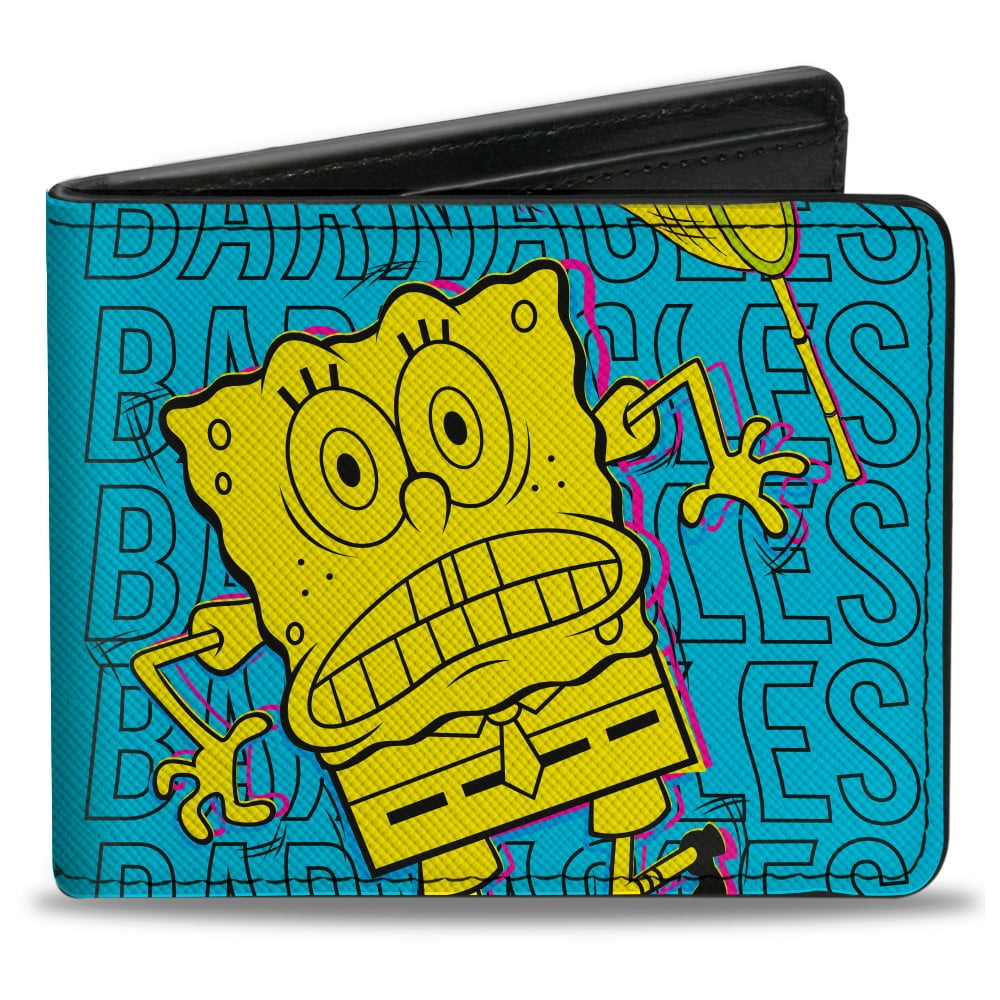 Nickelodeon Wallet, Bifold, SpongeBob SquarePants Barnacles Pose Blue ...