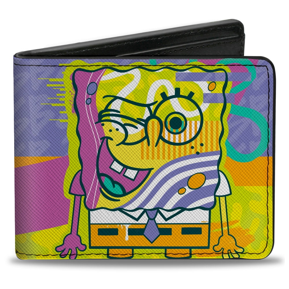 Nickelodeon Wallet, Bifold, SpongeBob SquarePants Winking Pose Multi ...