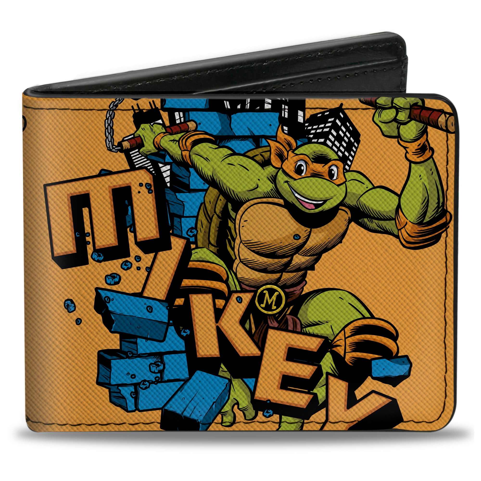 Nickelodeon Wallet, Bifold, Teenage Mutant Ninja Turtles Mikey Action ...