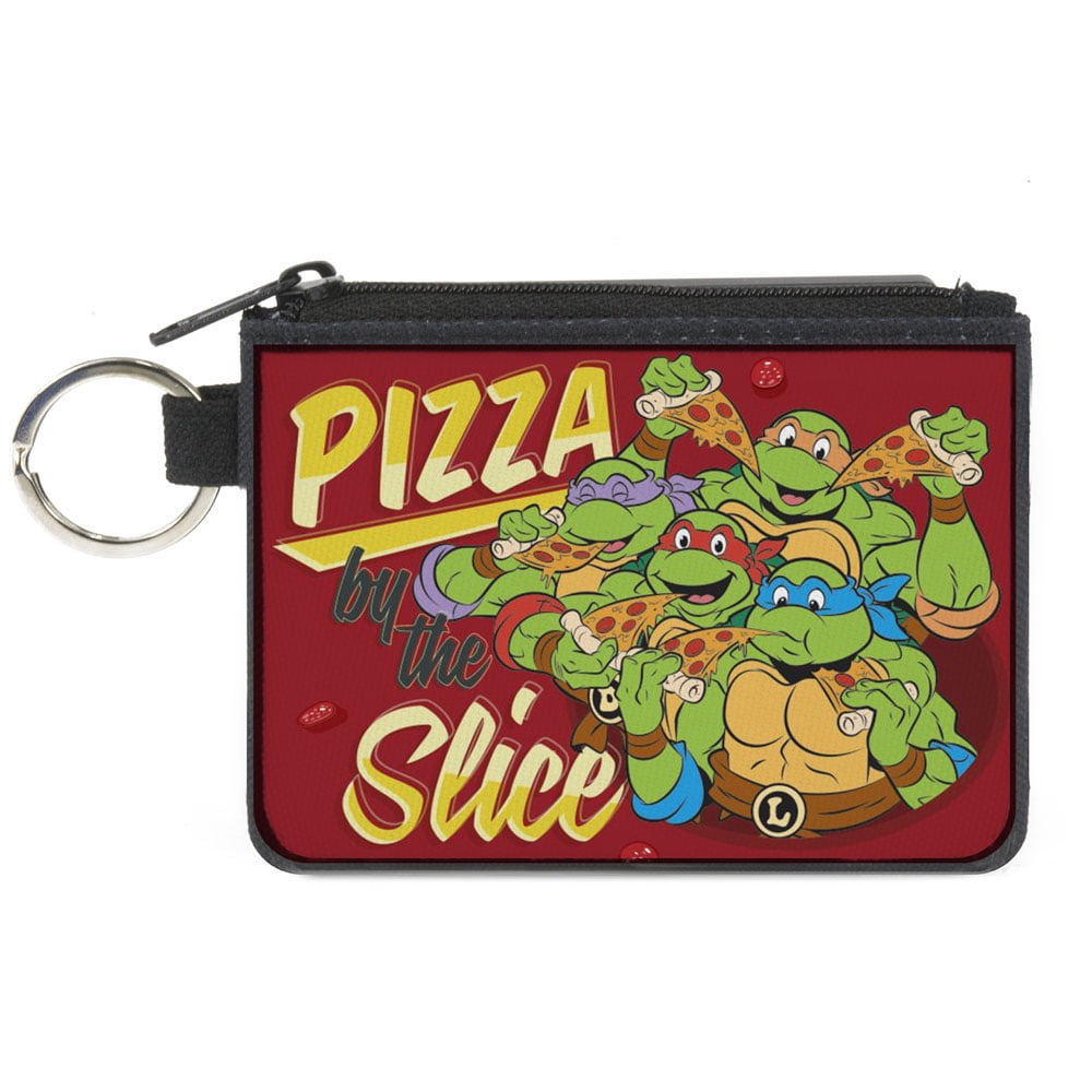 Nickelodeon Wallet, Coin Purse, Classic TMNT Turtles Pose Pizza By The ...
