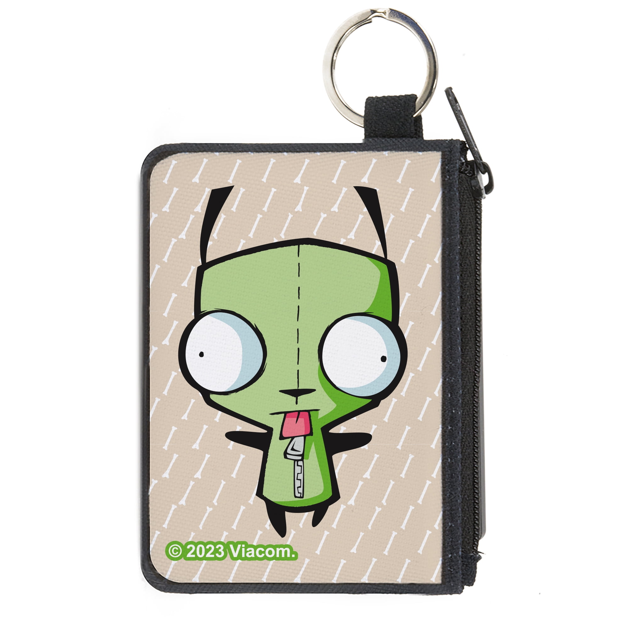 Nickelodeon Wallet, Coin Purse, Invader Zim GIR Pose and Bone Tan White ...