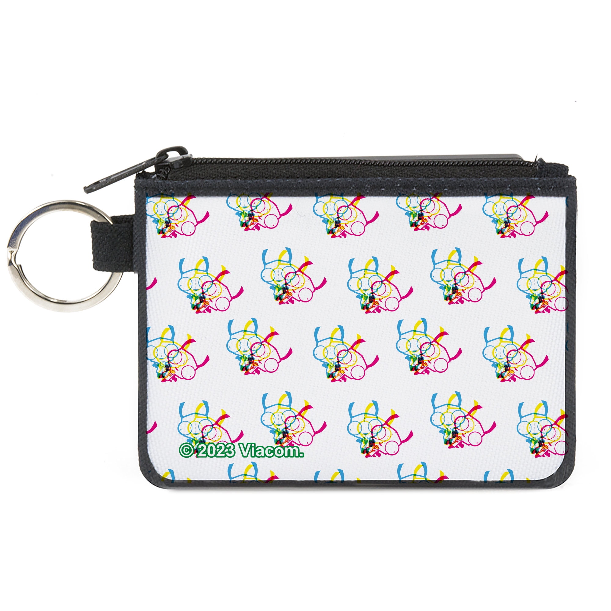 Nickelodeon Wallet, Coin Purse, Invader Zim Triple GIR Pose Stack White ...