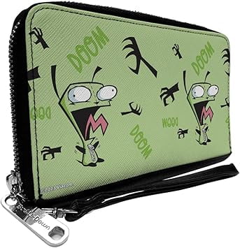Nickelodeon Wallet, Zip Around, Invader Zim GIR Screaming Doom Pose ...