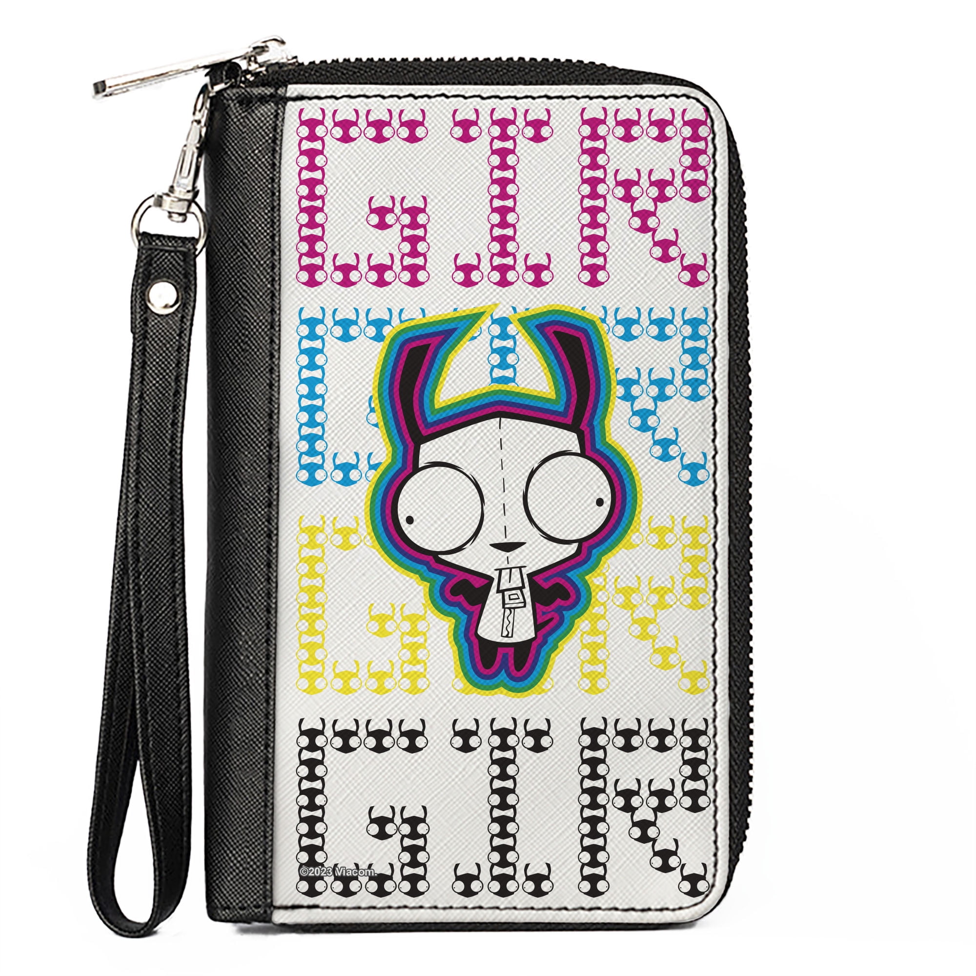 Nickelodeon Wallet, Zip Around, Invader Zim Gir Pose and Text White ...