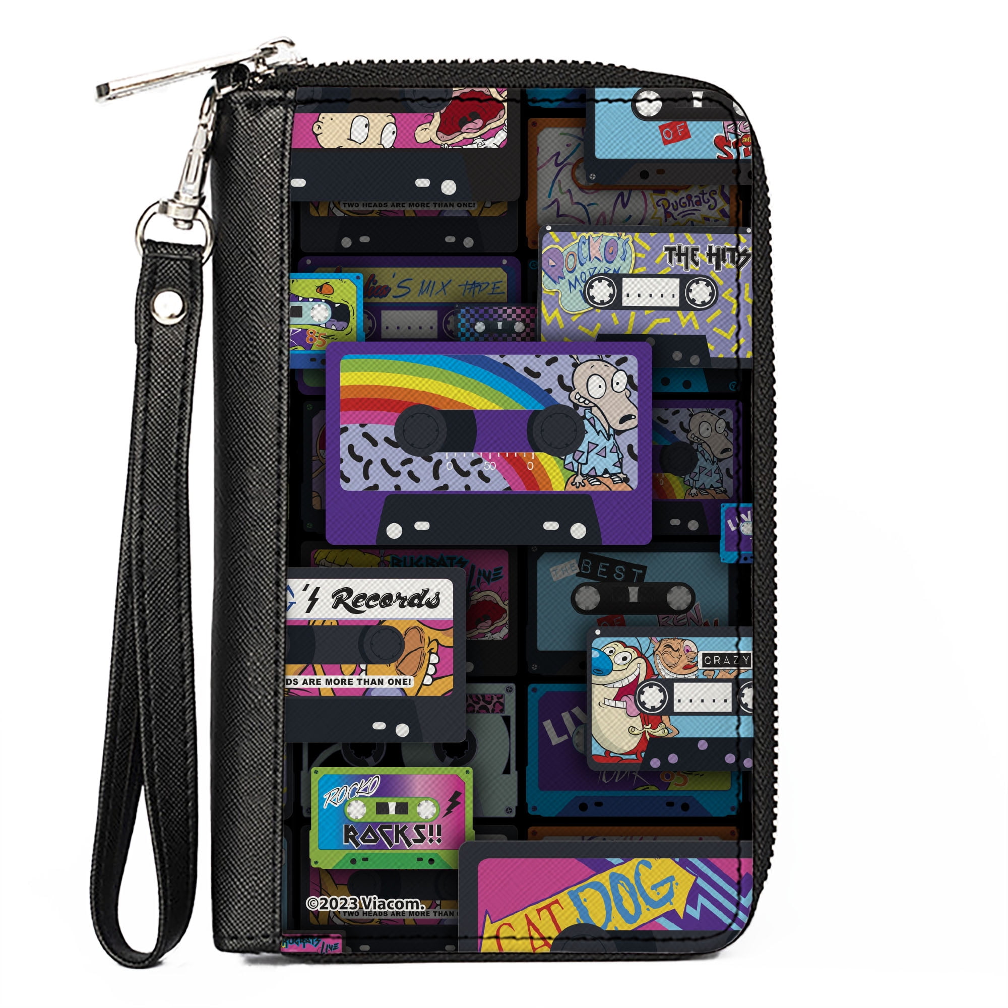 Nickelodeon Wallet, Zip Around, Nick 90s Rewind Mash Up Cassette Tapes ...