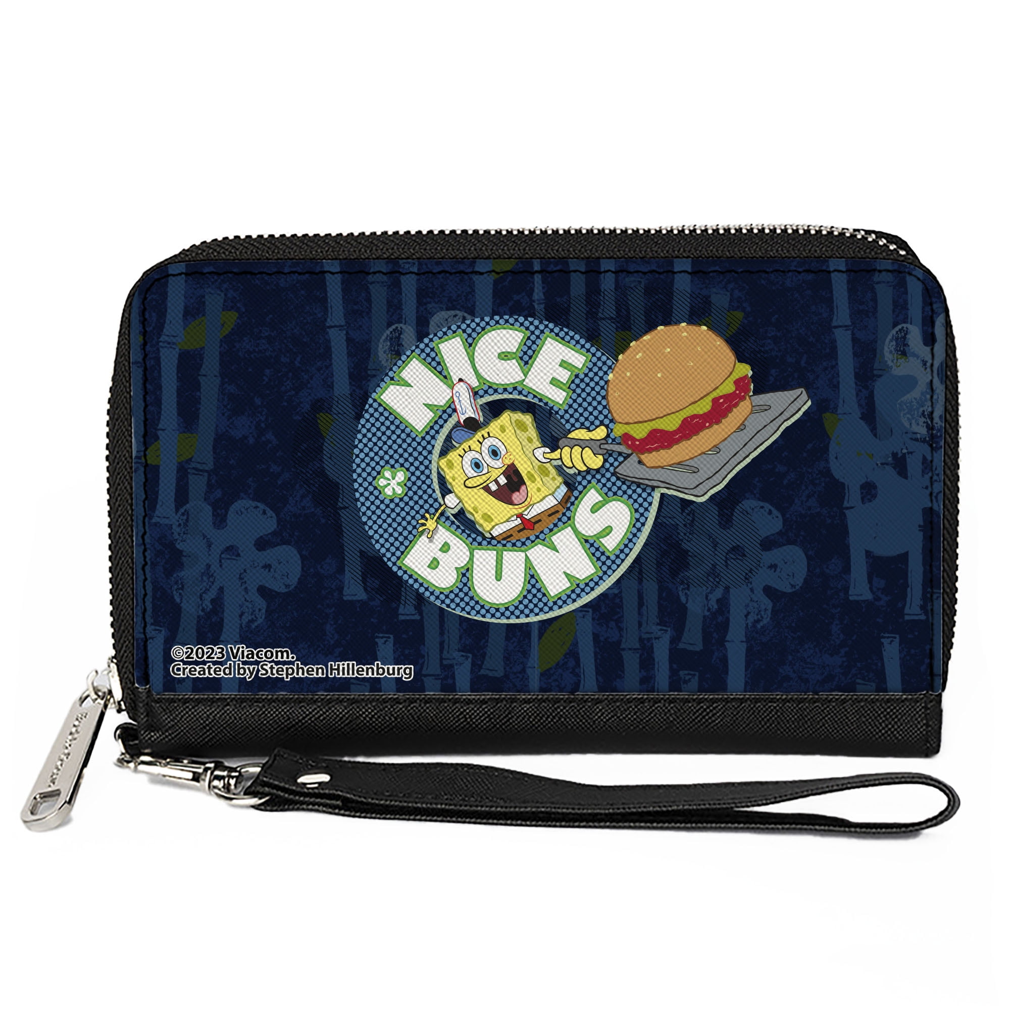 Nickelodeon Wallet, Zip Around, Spongebob Nice Buns, Vegan Leather ...