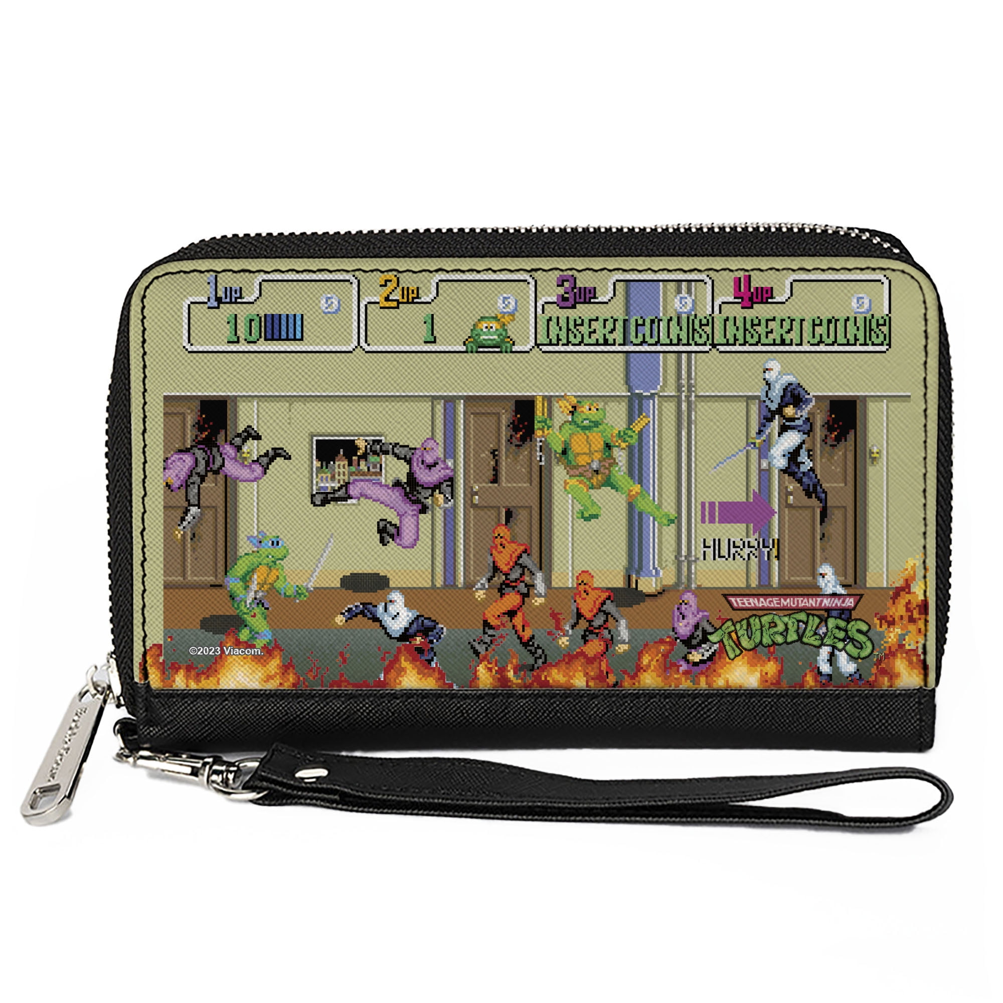 Nickelodeon Wallet, Zip Around, Teenage Mutant Ninja Turtles 8 Bit ...