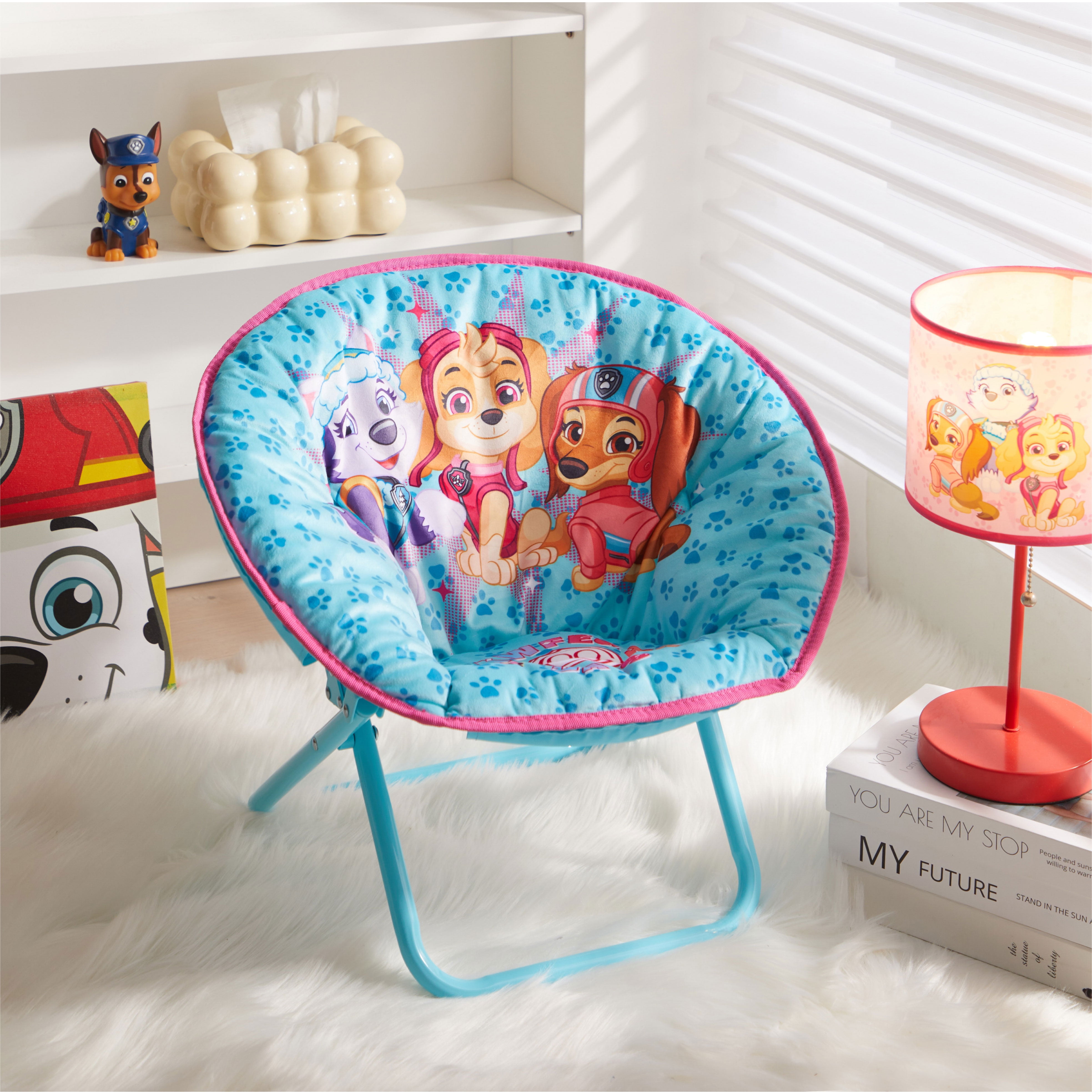 Nickelodeon's Paw Patrol 19" Toddler Mini Saucer Chair, Polyester - Walmart.com
