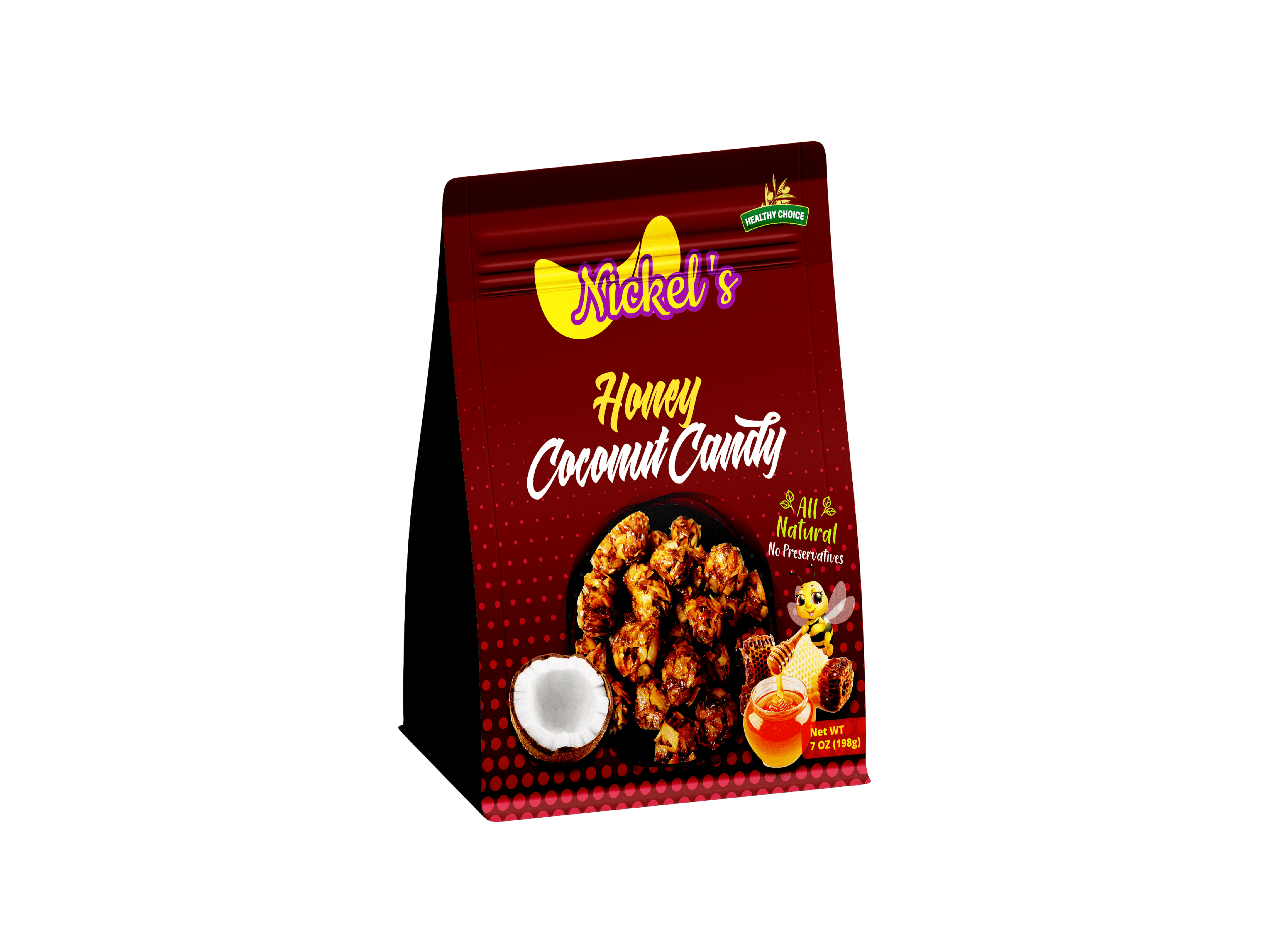 Nickels Food Honey Coconut Candy, 7.0 OZ - Walmart.com