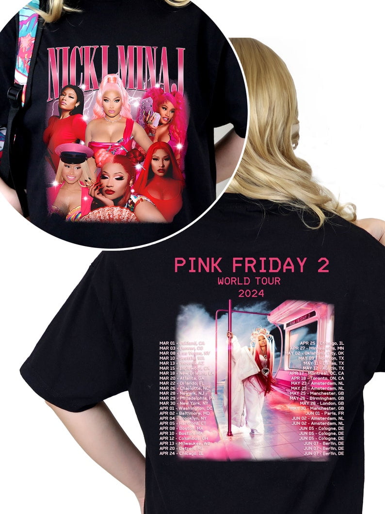 Nicki Minaj Bootleg Shirt, Rapper Homage Graphic Sweatshirt, Pink ...