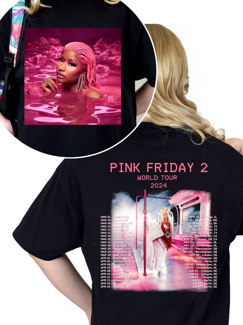 Nicki Minaj Cover Shirt, Pink Friday 2 Shirt, Nicki Minaj Tour Shirt ...