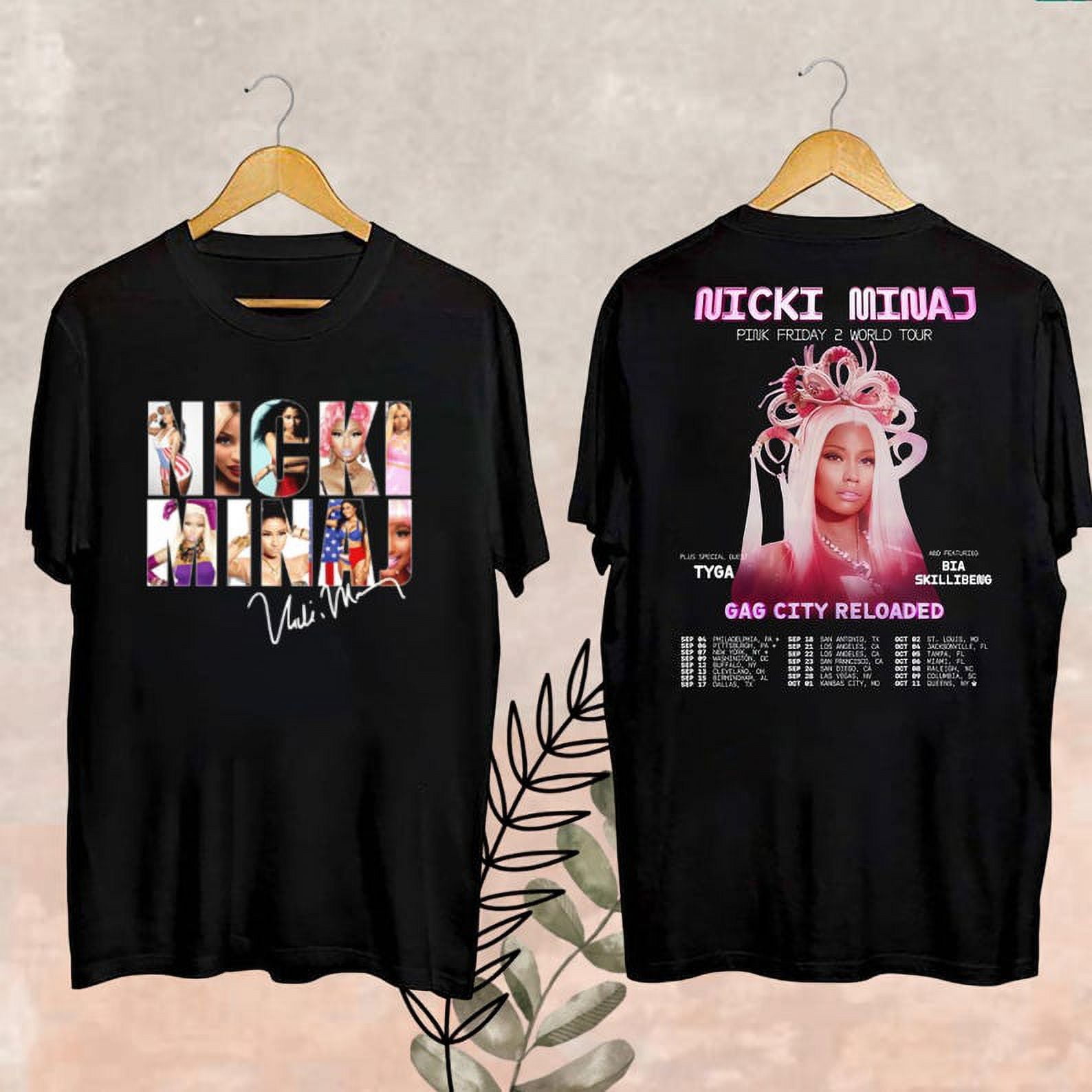 Nicki Minaj Fan Gift Shirt, Pink Friday 2 Nicki Minaj Tour 2024 T-Shirt ...