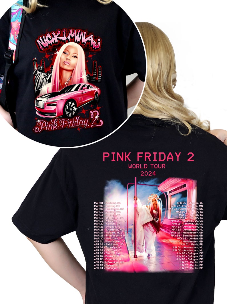 Nicki Minaj Shirt, Nicki Minaj Tour Shirt, Nicki Minaj Merch, Pink ...