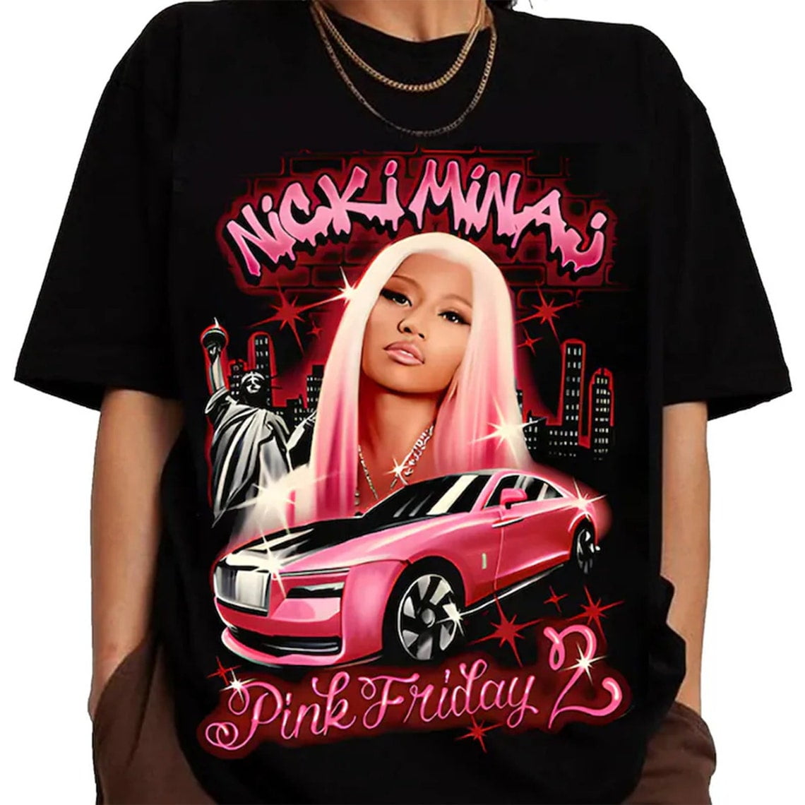 Nicki Minaj Tour T-shirt, Nicki Minaj Pink Friday 2 Concert Shirt ...