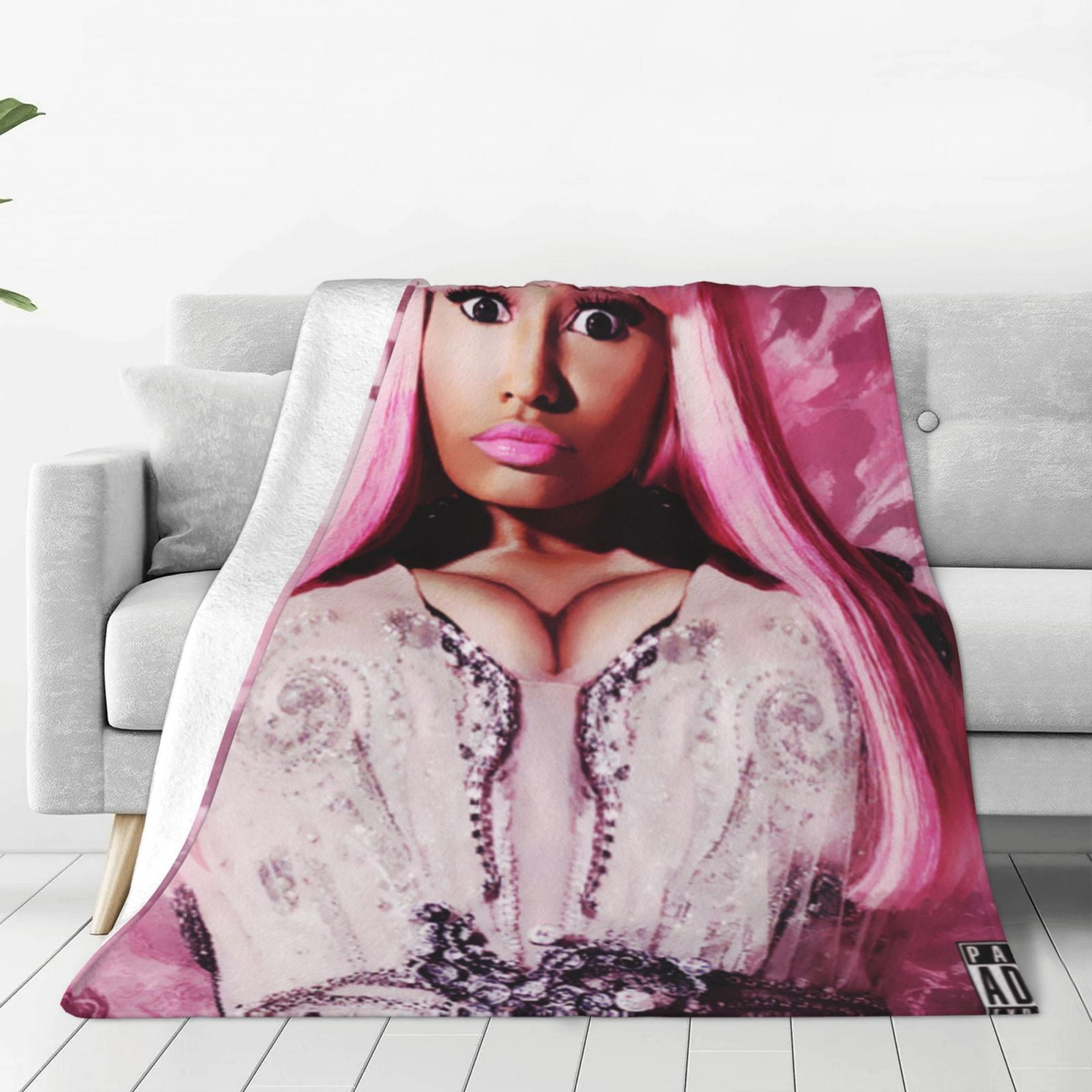 Nicki Minaj Ultra-Soft Micro Fleece Blanket Throw All Season Fuzzy Lightweight Throw Blankets ...