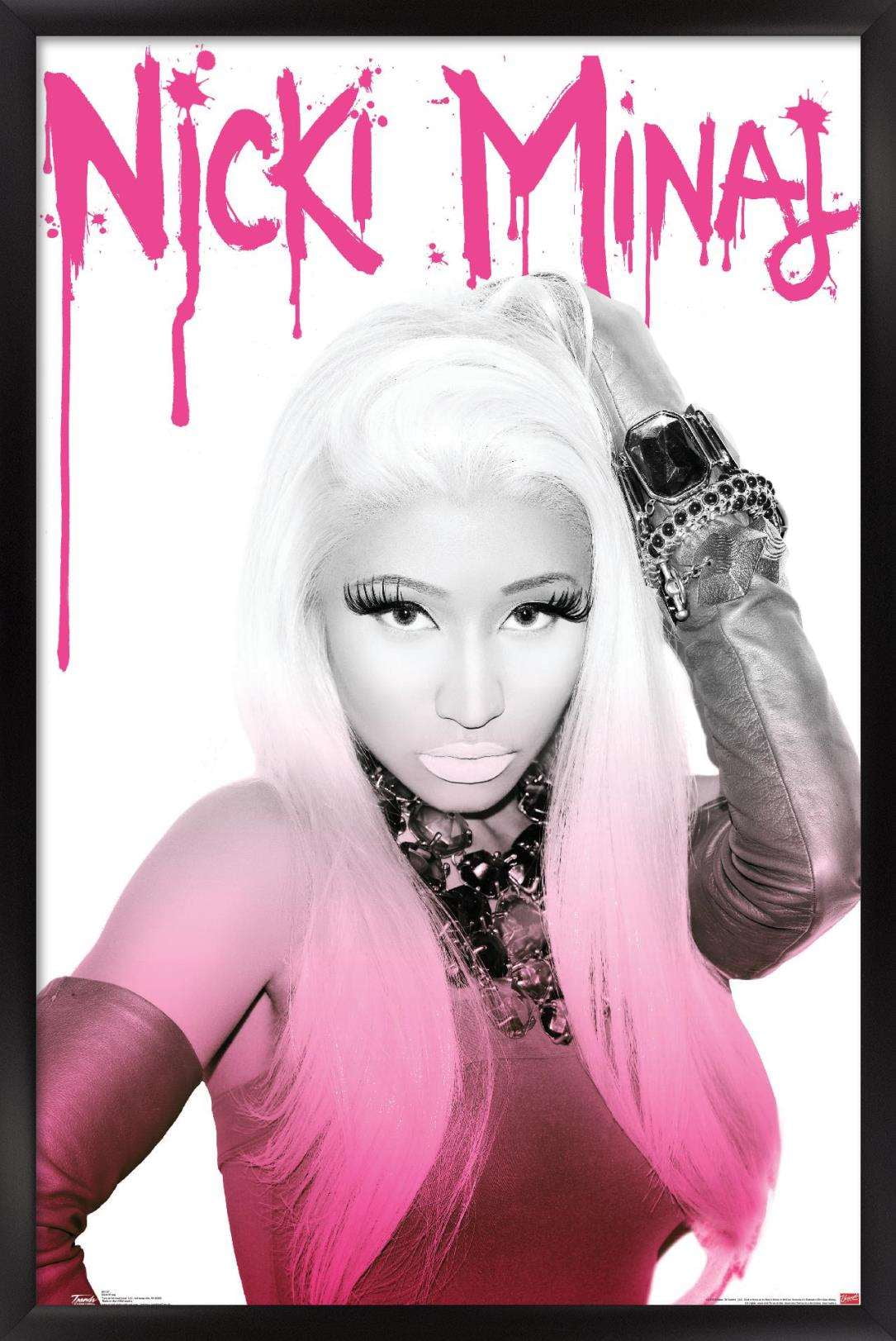 Nicki Minaj Wall Poster, 14.725" x 22.375", Framed - Walmart.com