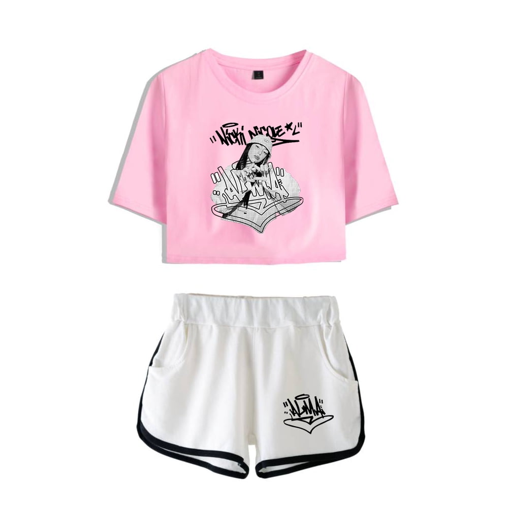 Nicki Nicole ALMA Album Merch Rapper Two Piece Set Female Crop Top ...