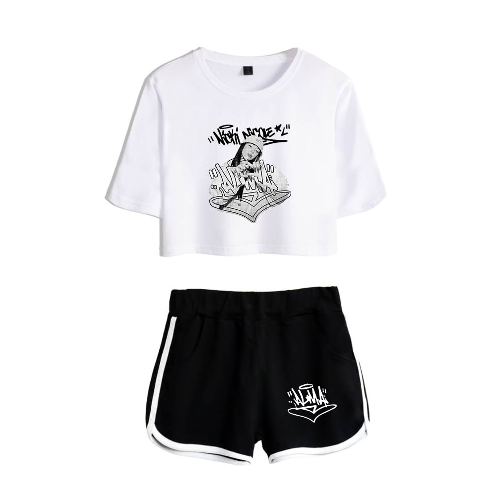 Nicki Nicole ALMA Album Merch Rapper Two Piece Set Female Crop Top ...