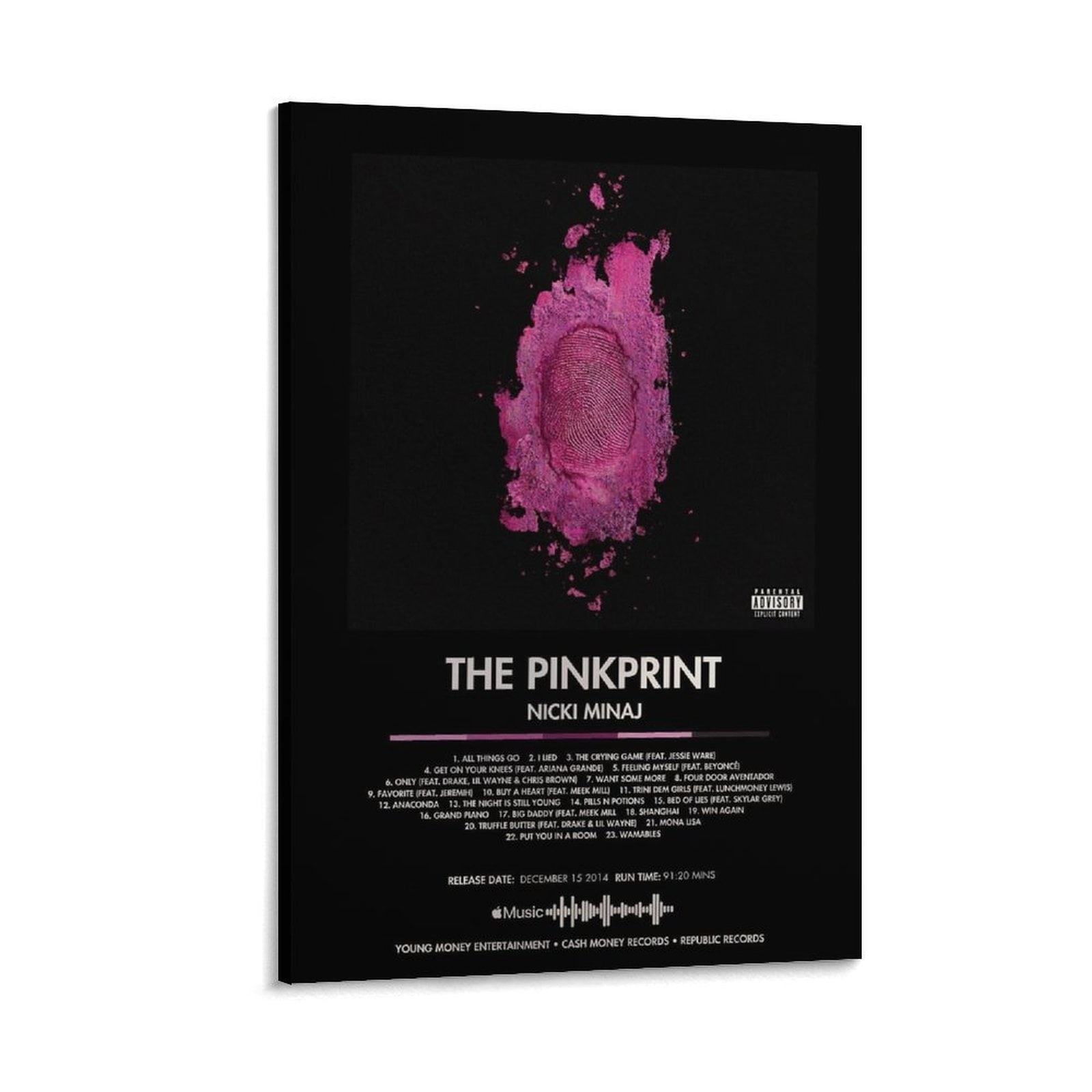 Nicki Poster Minaj The Pinkprint Music Album Cover Posters Picture ...