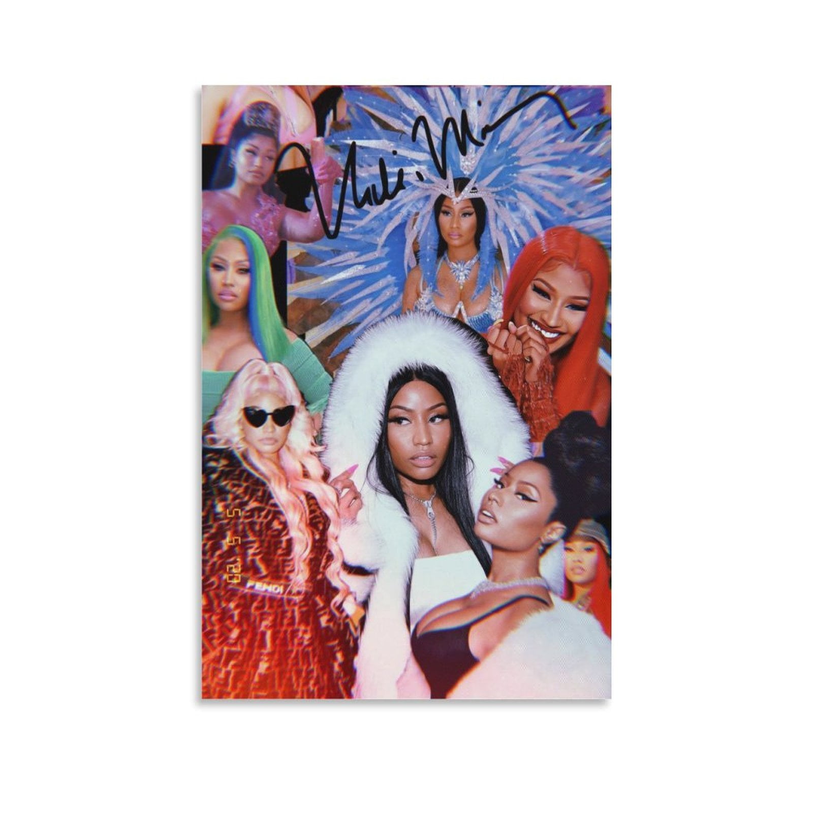 Nicki Poster Minaj Rap Hip Hop Singer Art Collage Posters (1) Artworks ...