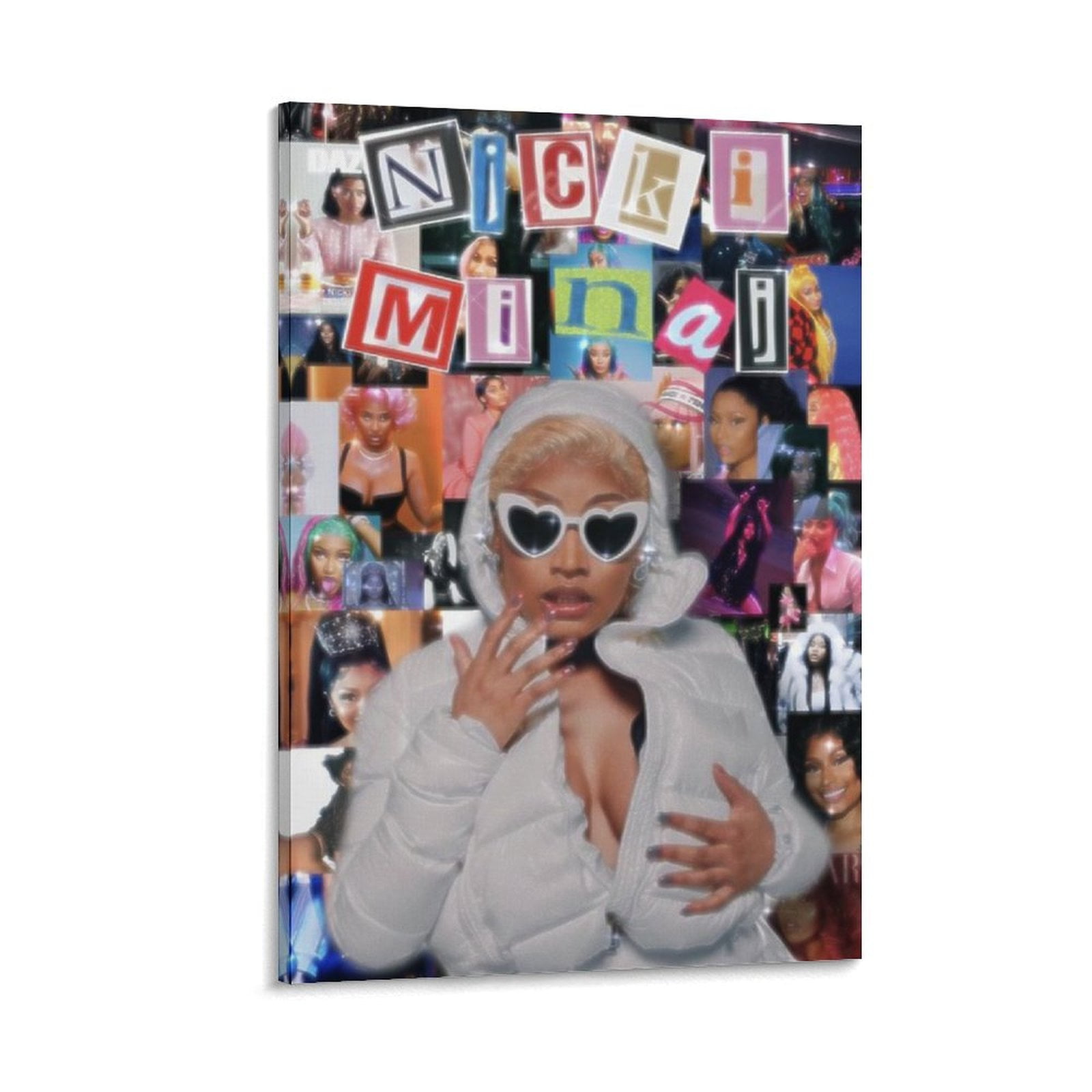 Nicki Poster Minaj Rap Hip Hop Singer Art Collage Posters (7) Canvas ...
