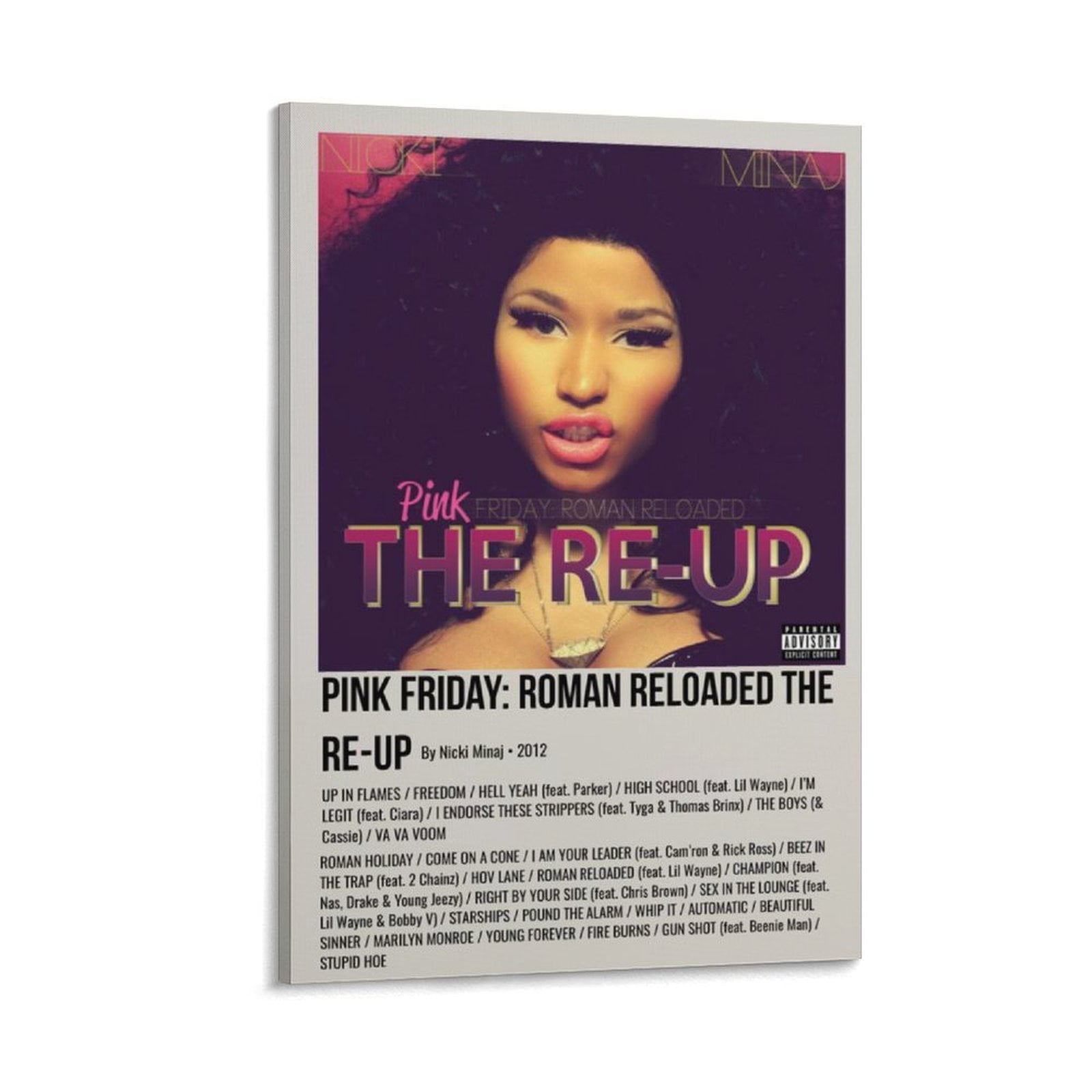Nicki Poster Minaj Rap Hip Hop Singer Music Posters (2) Canvas Wall Art ...