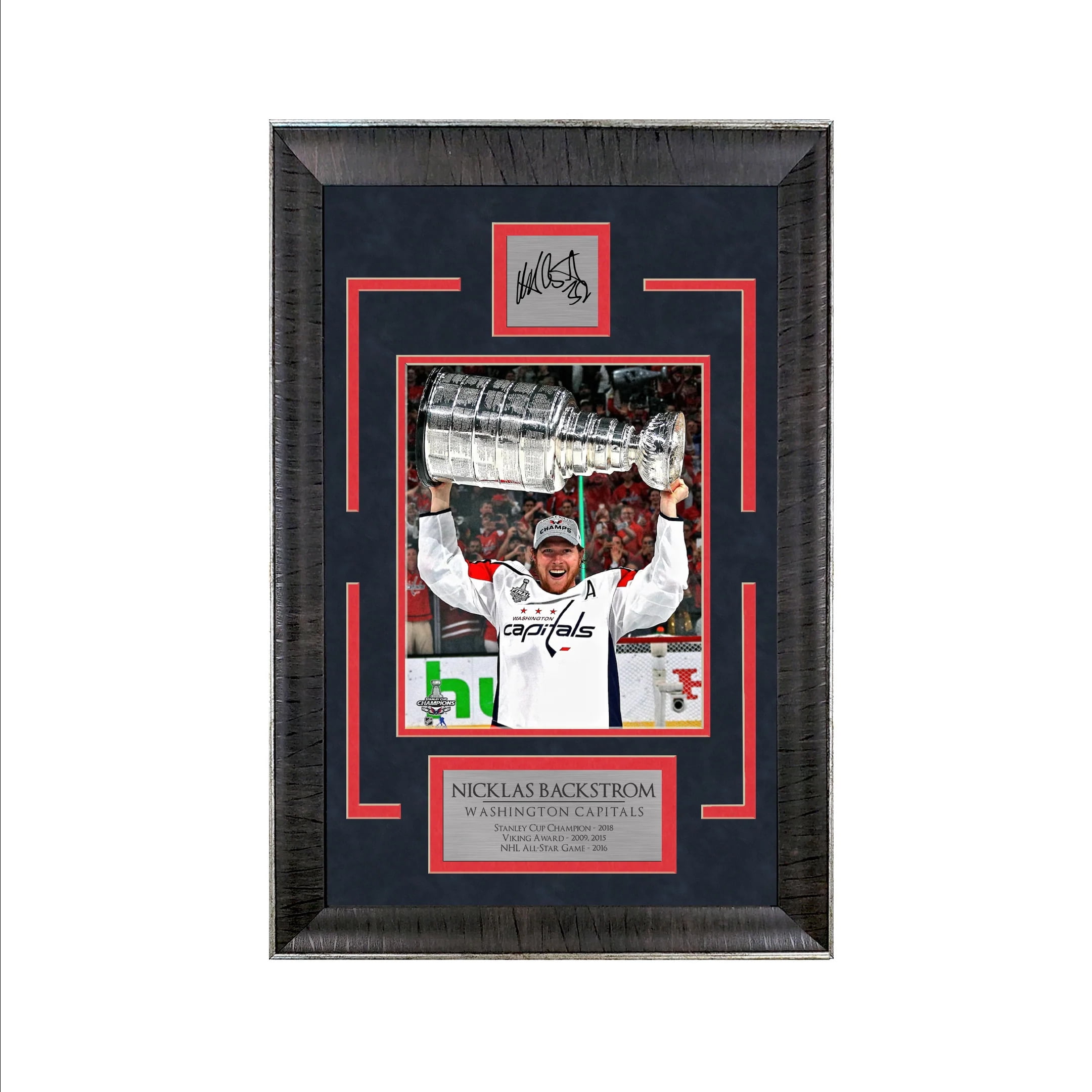Nicklas Backstrom - Capitals - Sports Deluxe | 16 x 23 - Framed Hockey ...