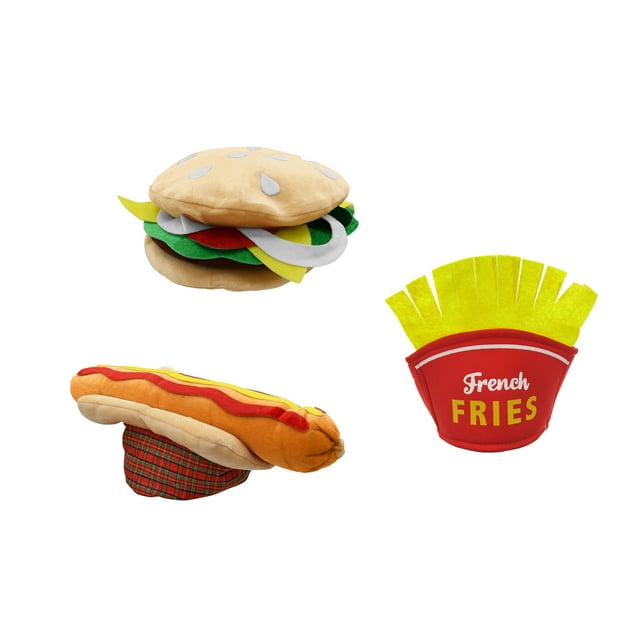 Nicky Bigs Novelties 3pc Oversized Hotdog Hamburger and Fries Hat Set ...