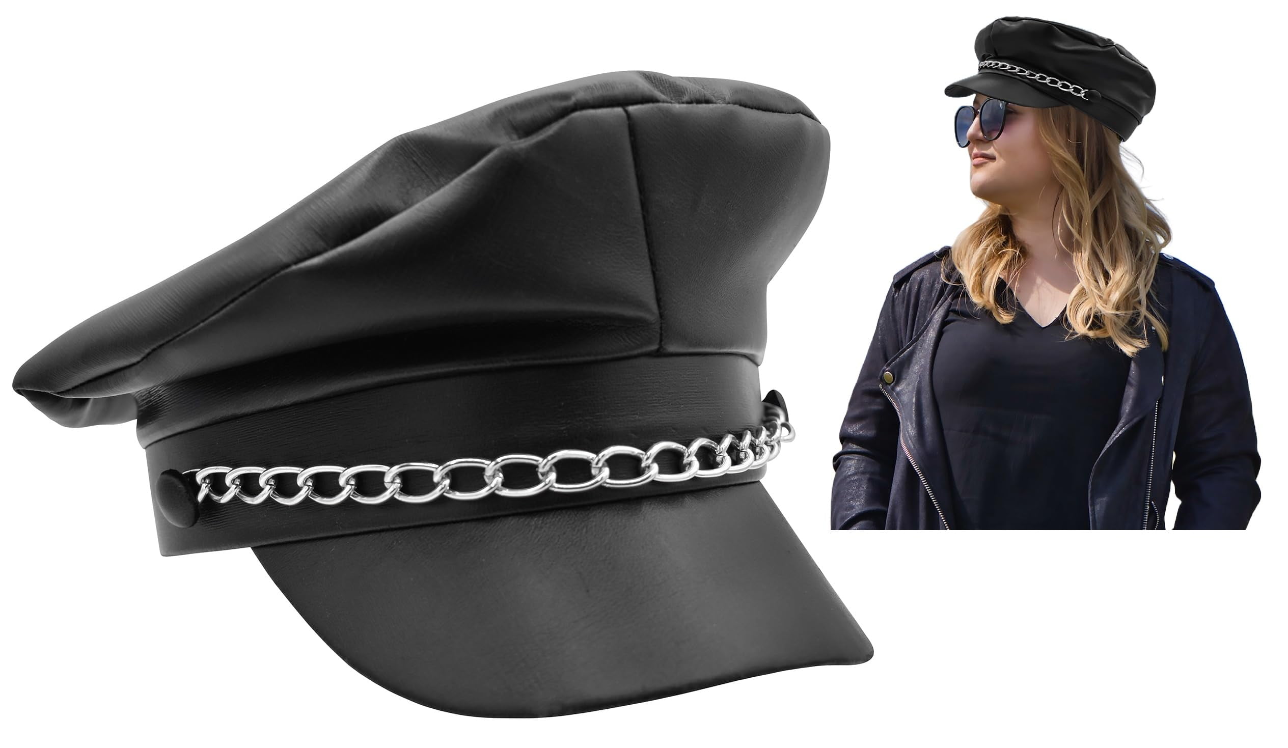 Nicky Bigs Novelties Adult Black Fake Leather Biker Punk Pride Costume ...