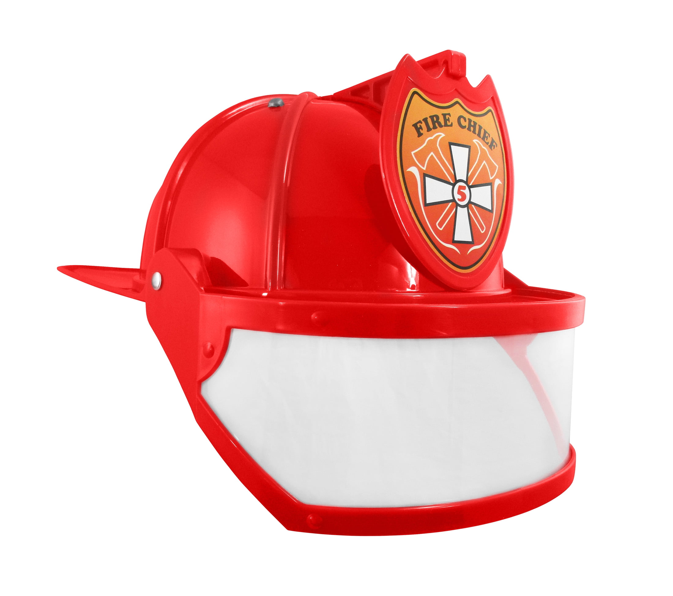 Nicky Bigs Novelties Adult Child Fireman Plastic Helmets Visor Chief ...