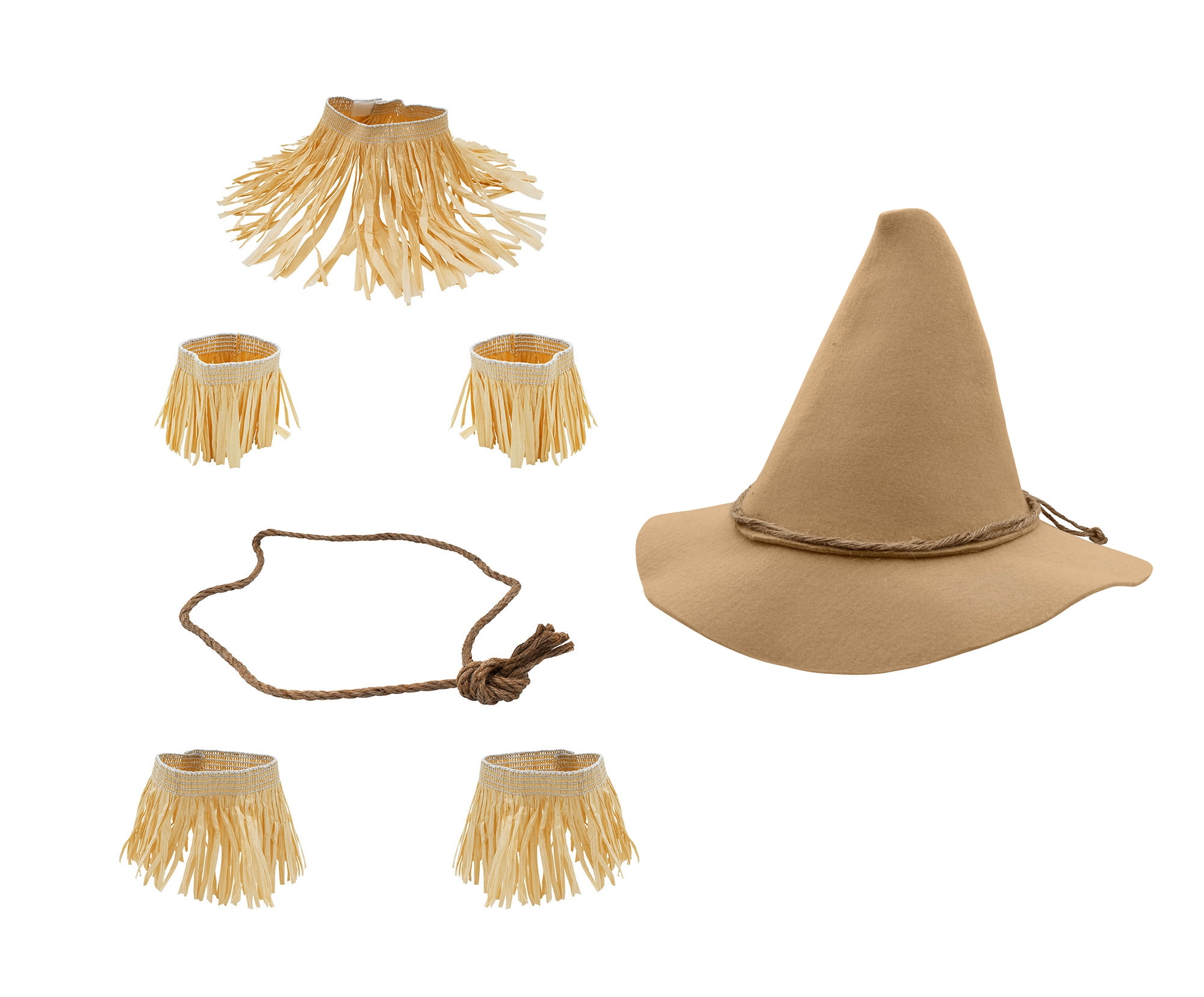Nicky Bigs Novelties Adult Deluxe Felt Scarecrow Hat And Straw Kit ...
