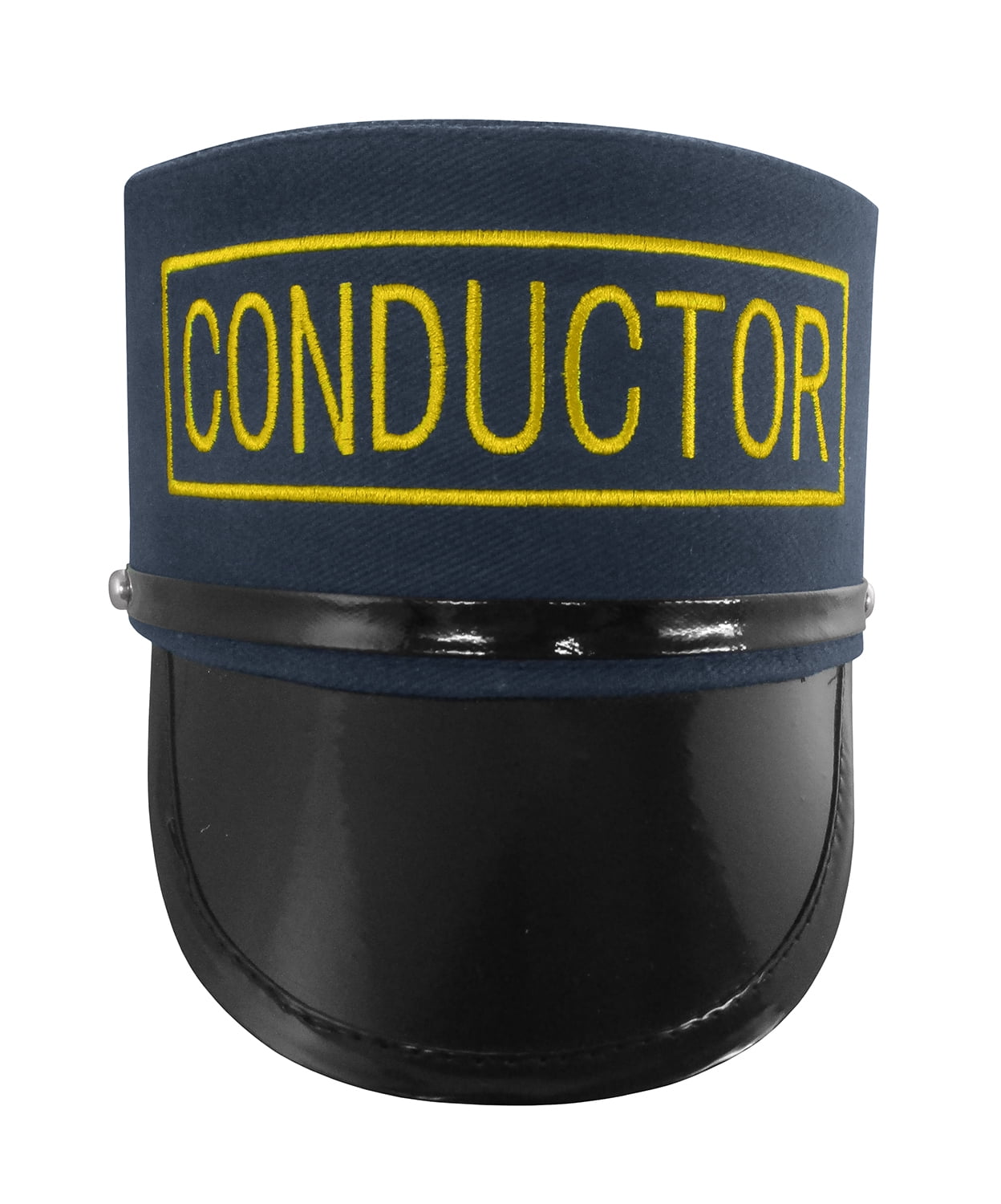 Nicky Bigs Novelties Adult Deluxe Navy Conductor Hat, Navy Blue, One ...