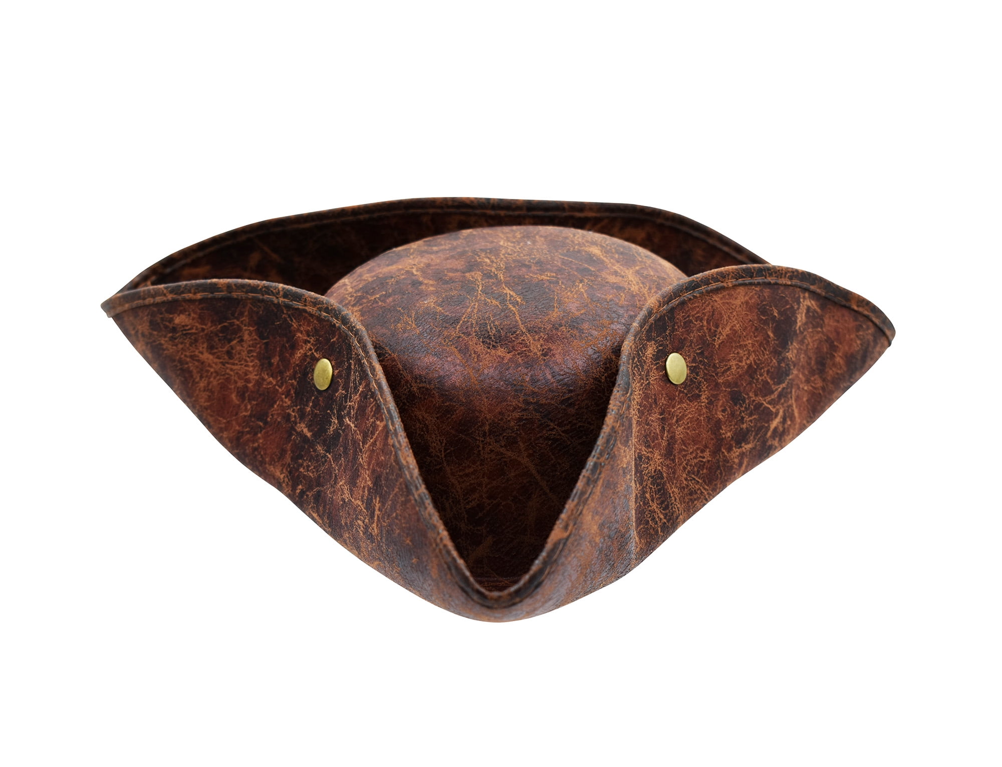 Nicky Bigs Novelties Adult Distressed Brown Pirate Tricorne Hat Tri ...