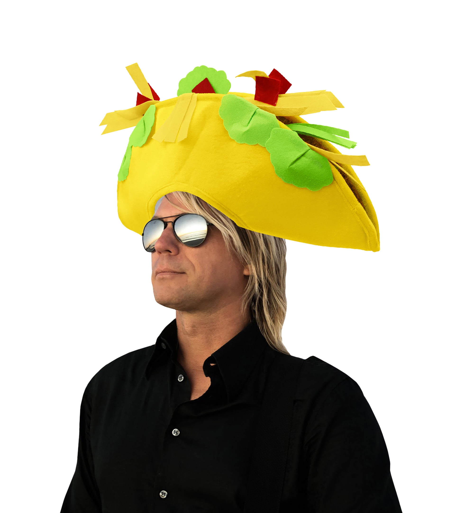 Nicky Bigs Novelties Adult Fiesta Yellow Taco Party Hat Novelty Food ...