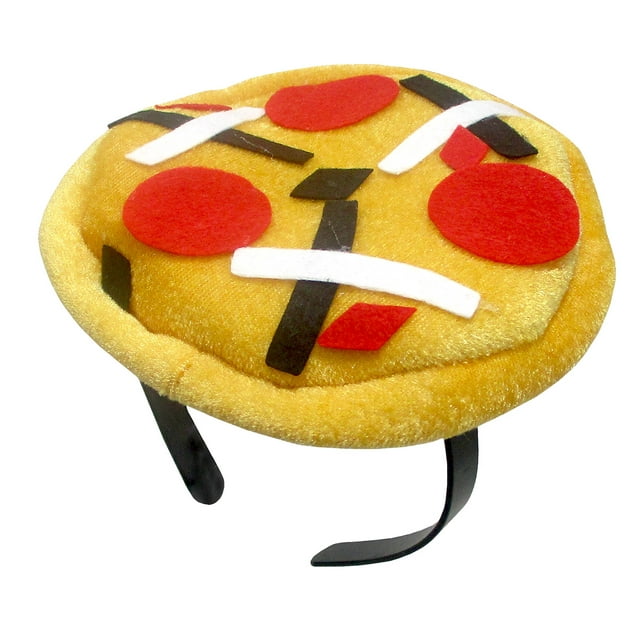 Nicky Bigs Novelties Adult Mini Pizza Hat Headband- Pepperoni Pie Food ...