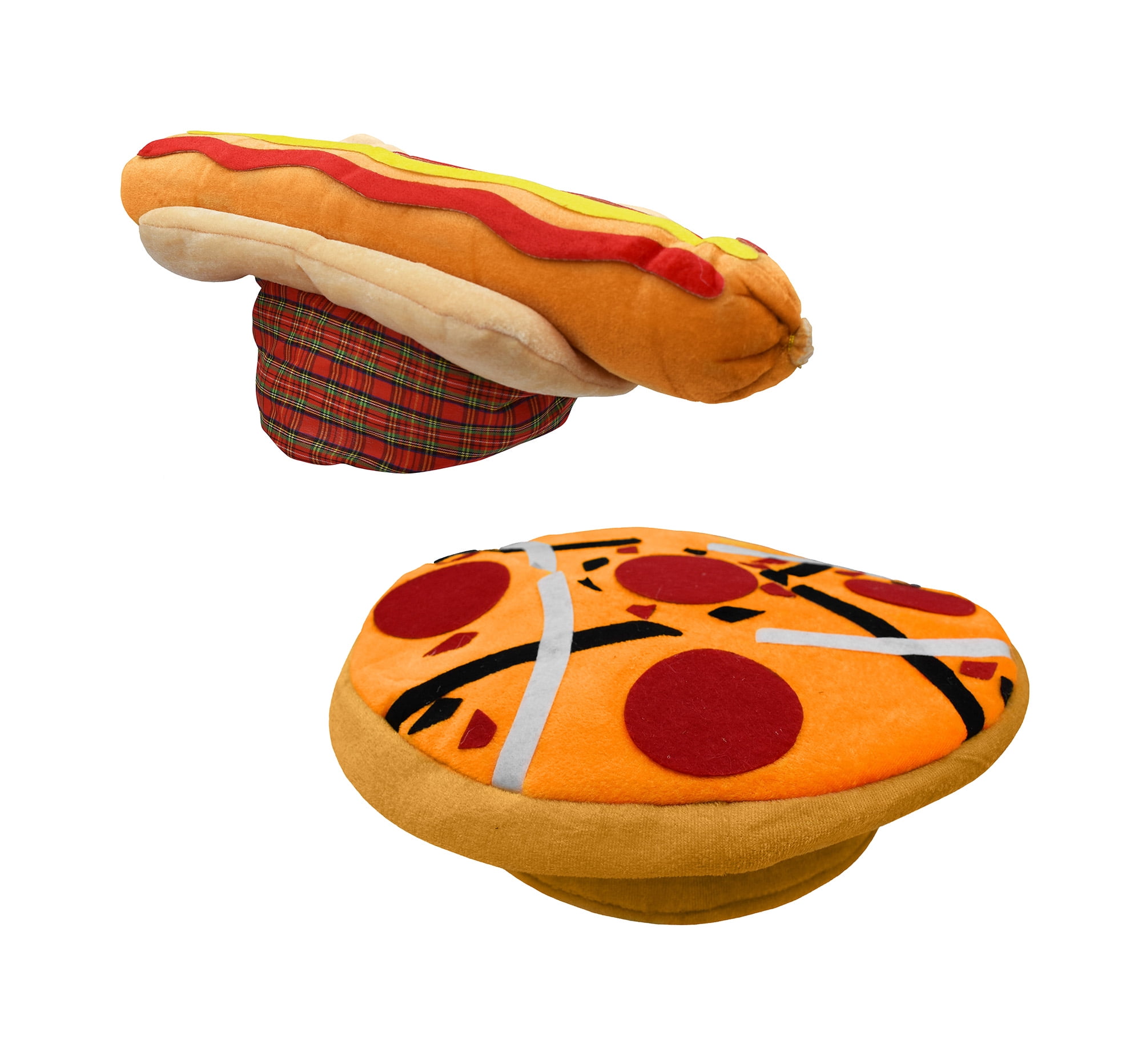 Nicky Bigs Novelties Adult Oversized Hotdog and Pizza Hat Set Food ...