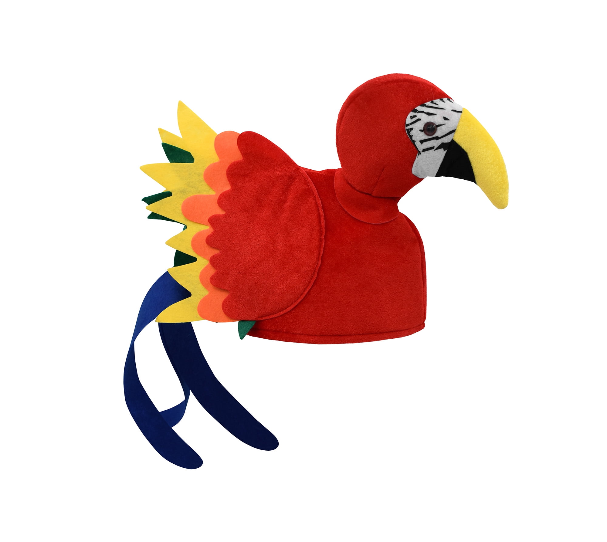 Nicky Bigs Novelties Adult Parrot Hats - Parrot Head Hat Tropical ...