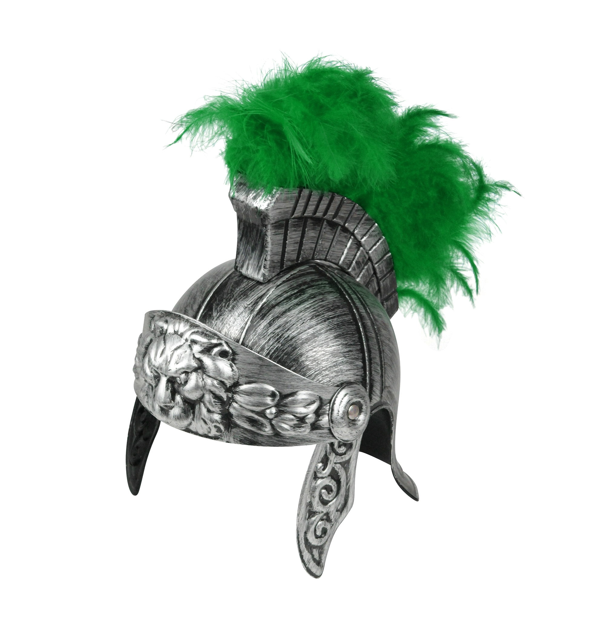 Nicky Bigs Novelties Adult Roman Helmet With Red Fake Feather Plume ...