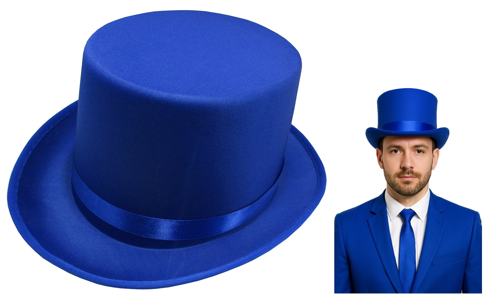 Nicky Bigs Novelties Adult Satin Top Hat Magician Gentleman Roaring 20s ...