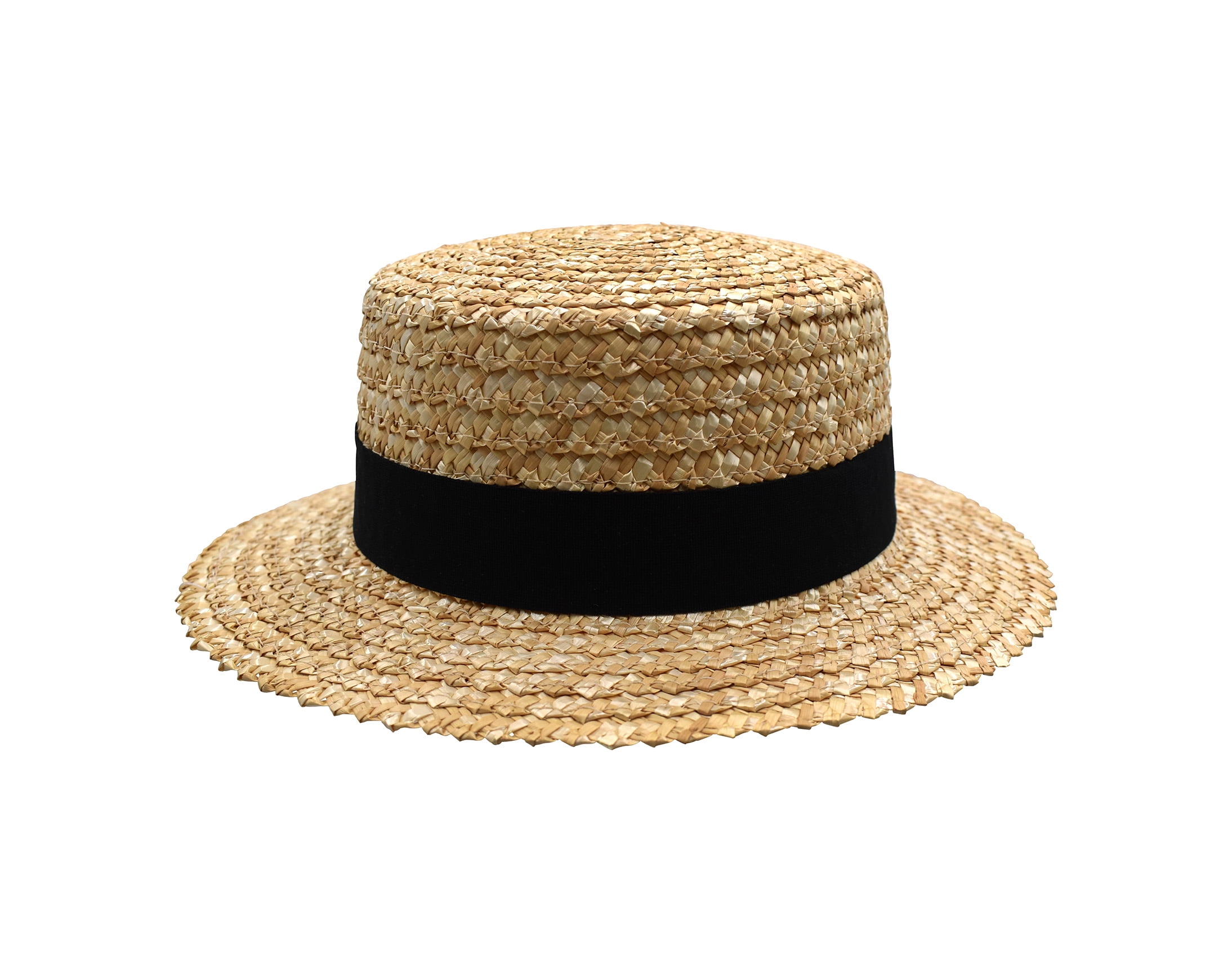Nicky Bigs Novelties Adult Straw Panama Boater Skimmer Hat Gatsby Roaring Barbershop Quartet ...