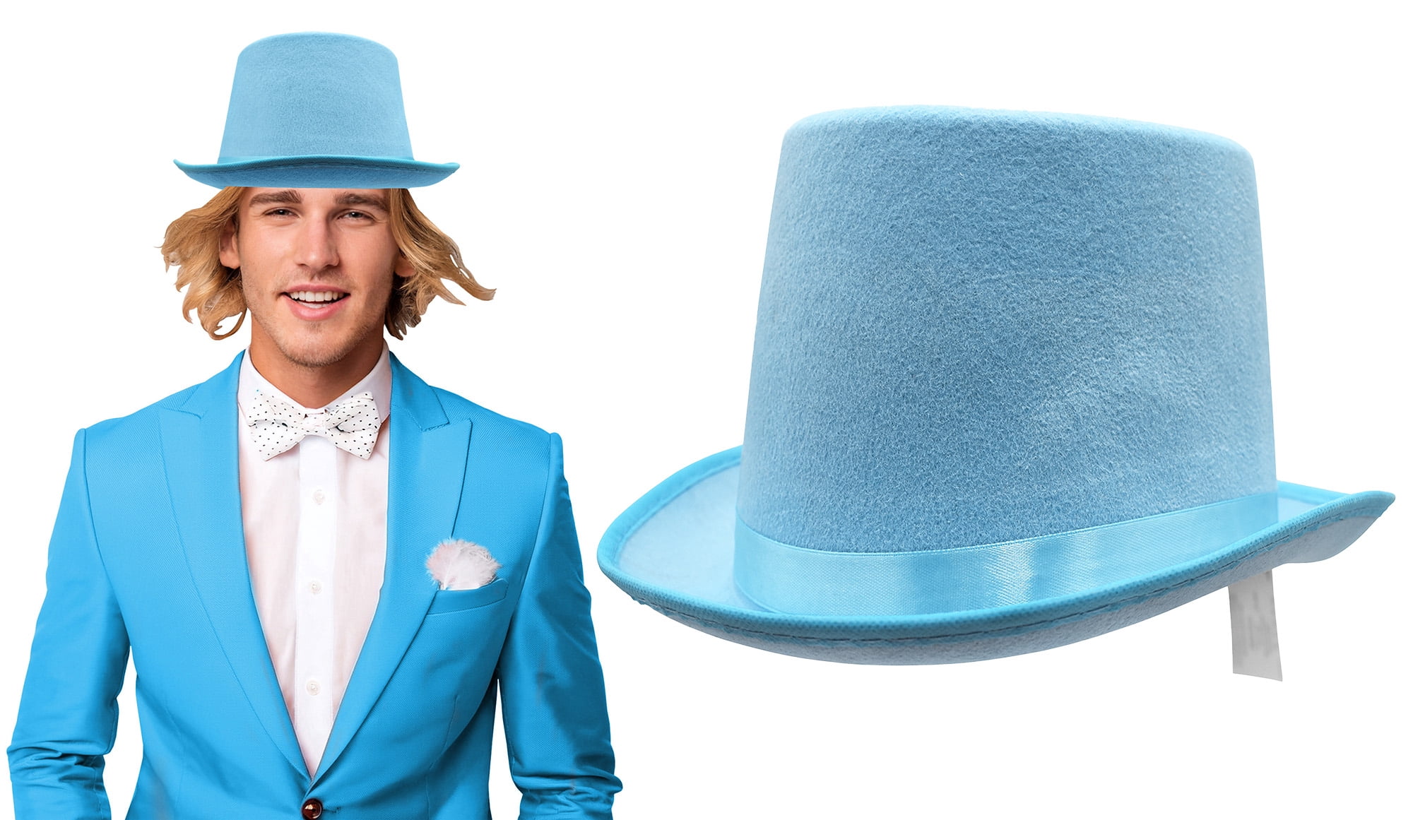 Nicky Bigs Novelties Adult Tall Deluxe Felt Top Hat, One Size - Walmart.com