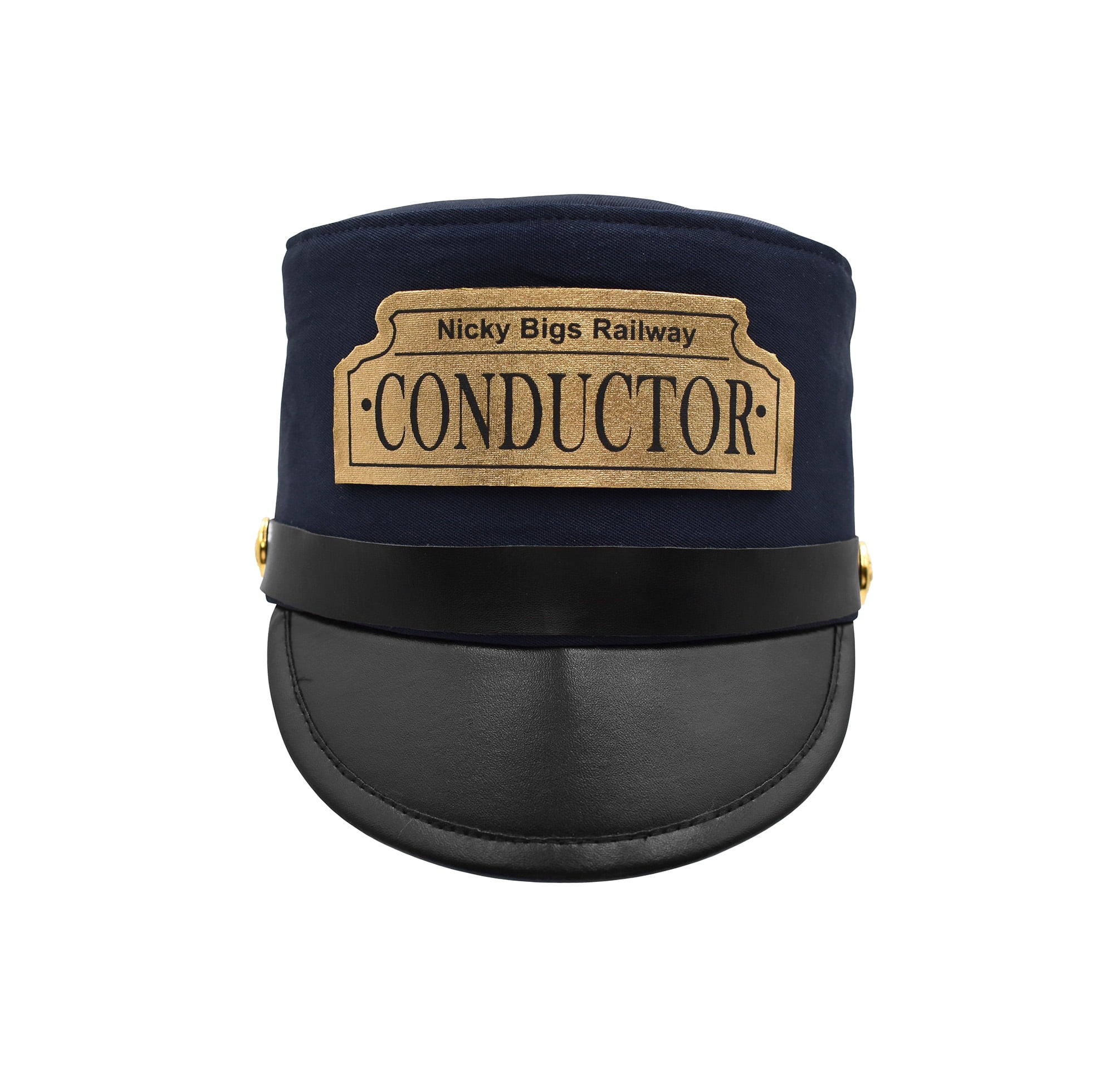 Nicky Bigs Novelties Child Deluxe Navy Blue Conductor Hat for Kids ...