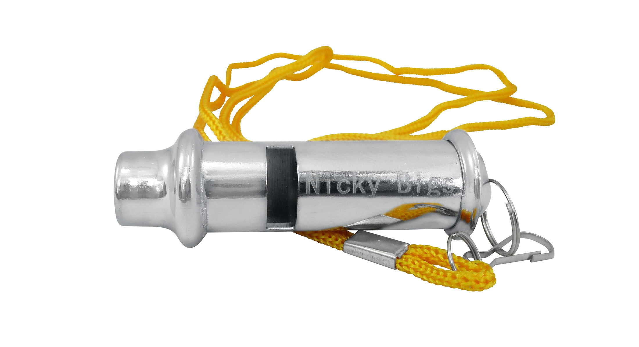 Nicky Bigs Novelties Deluxe Metal Train Conductor Whistle With Lanyard ...