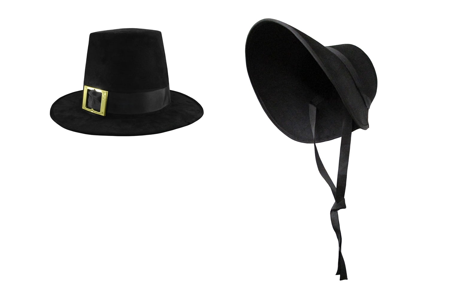 Nicky Bigs Novelties Deluxe Pilgrim Hat And Pilgrim Felt Bonnet ...