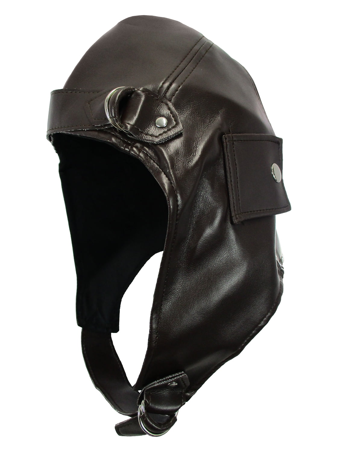 Nicky Bigs Novelties Deluxe Vinyl Vintage Bomber Pilot Aviator Helmet ...