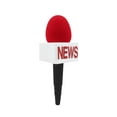 Nicky Bigs Novelties Fake News Reporter Microphone Mic Flag Cube ...